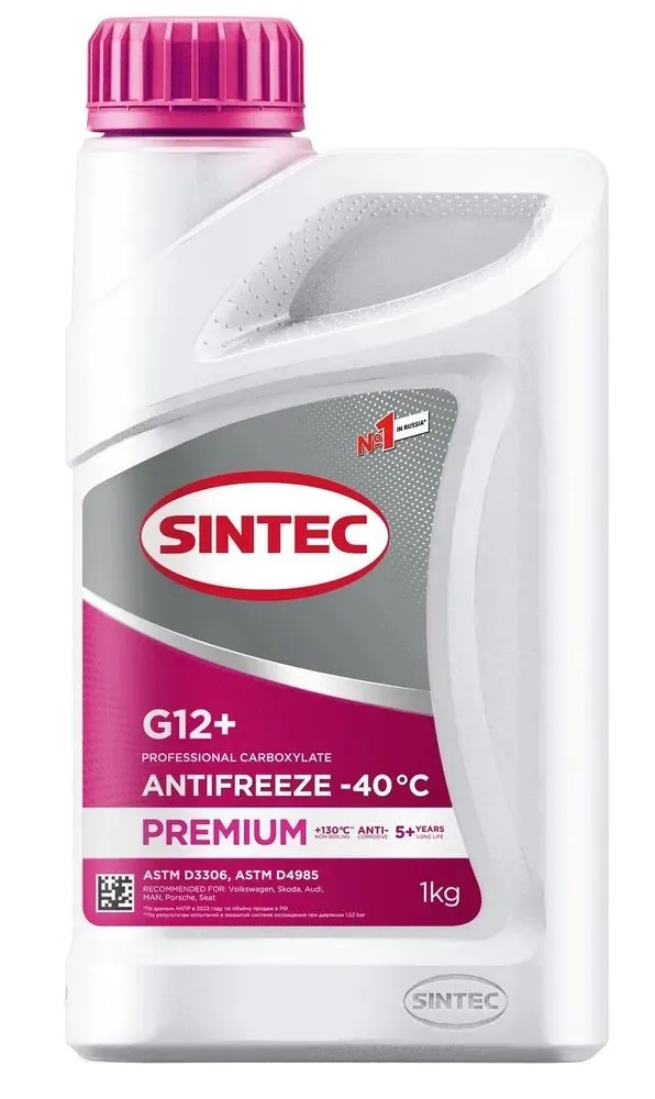 Антифриз Sintec Premium G12+ розовый -40°С 1 кг 990563 купить по ...