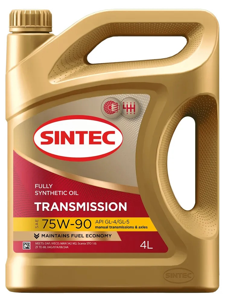 Масло трансмиссионное Sintec Transmission GL-4 75W-90 МКПП ...