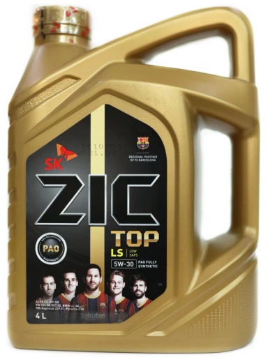 Моторное масло ZIC TOP LS 5W-30 синтетическое 4 л 162612 купить по ...
